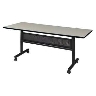 66" x 24" Kobe Mobile Training Table- Maple & 2 Apprentice Chairs ...