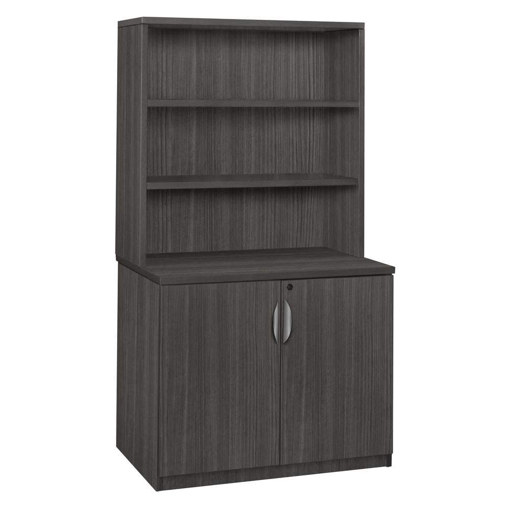 Regency Legacy 29" Storage Cabinet with Open Hutch- Ash Grey - Walmart.com
