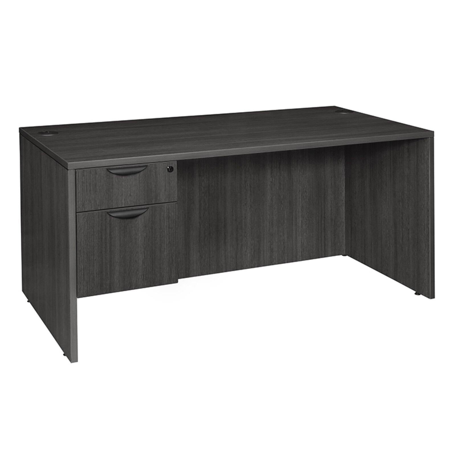 Regency Legacy 60 x 30 in. Executive Desk with Single Pedestal Drawer ...