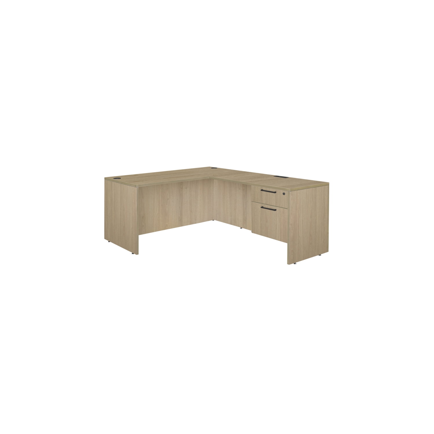 Regency Legacy 66 x 77 in. L Desk with Single Pedestal Drawer Unit ...