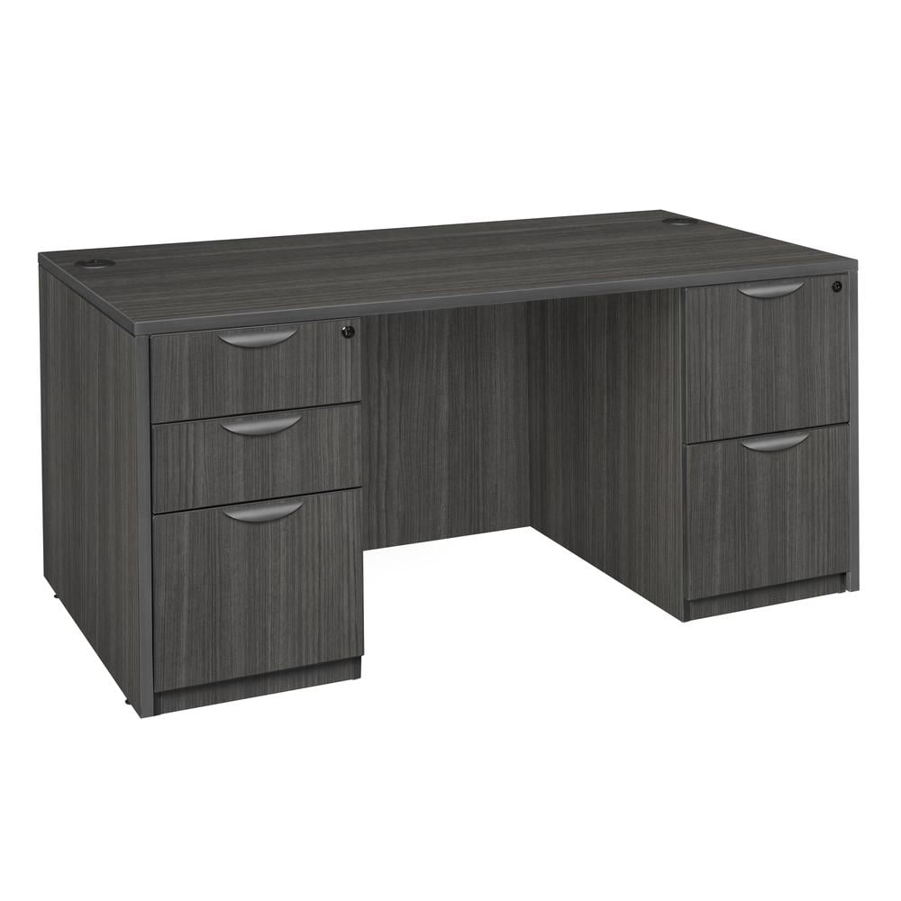 Regency Legacy 71" Full Double Pedestal Desk- Ash Grey - Walmart.com