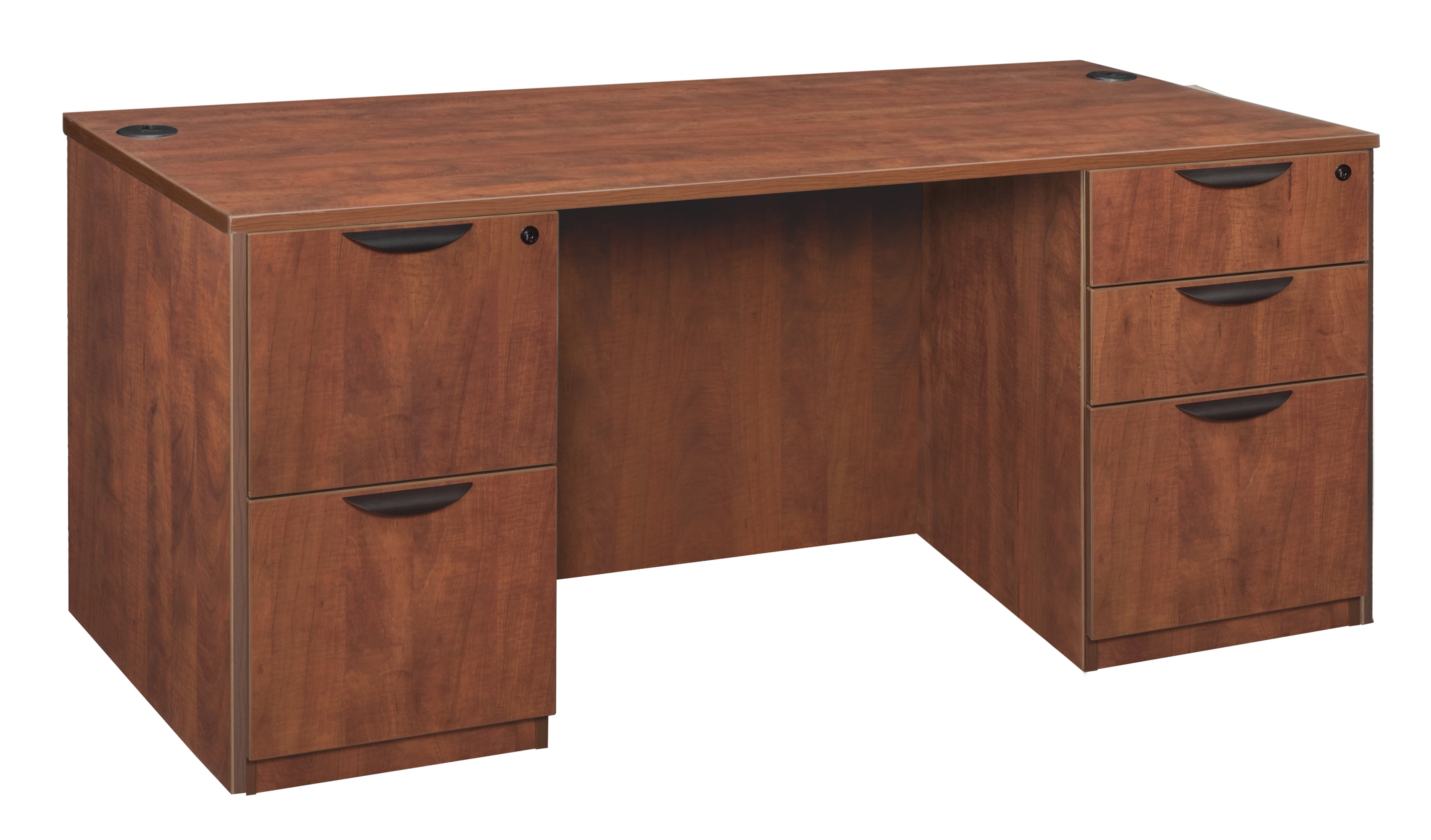 Romig Legacy 71 x 35 Inch Office Desk with Double Full Pedestal ...