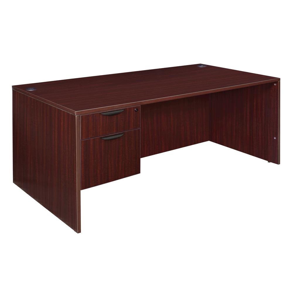 Regency Legacy 71" Single Pedestal Desk- Mahogany - Walmart.com