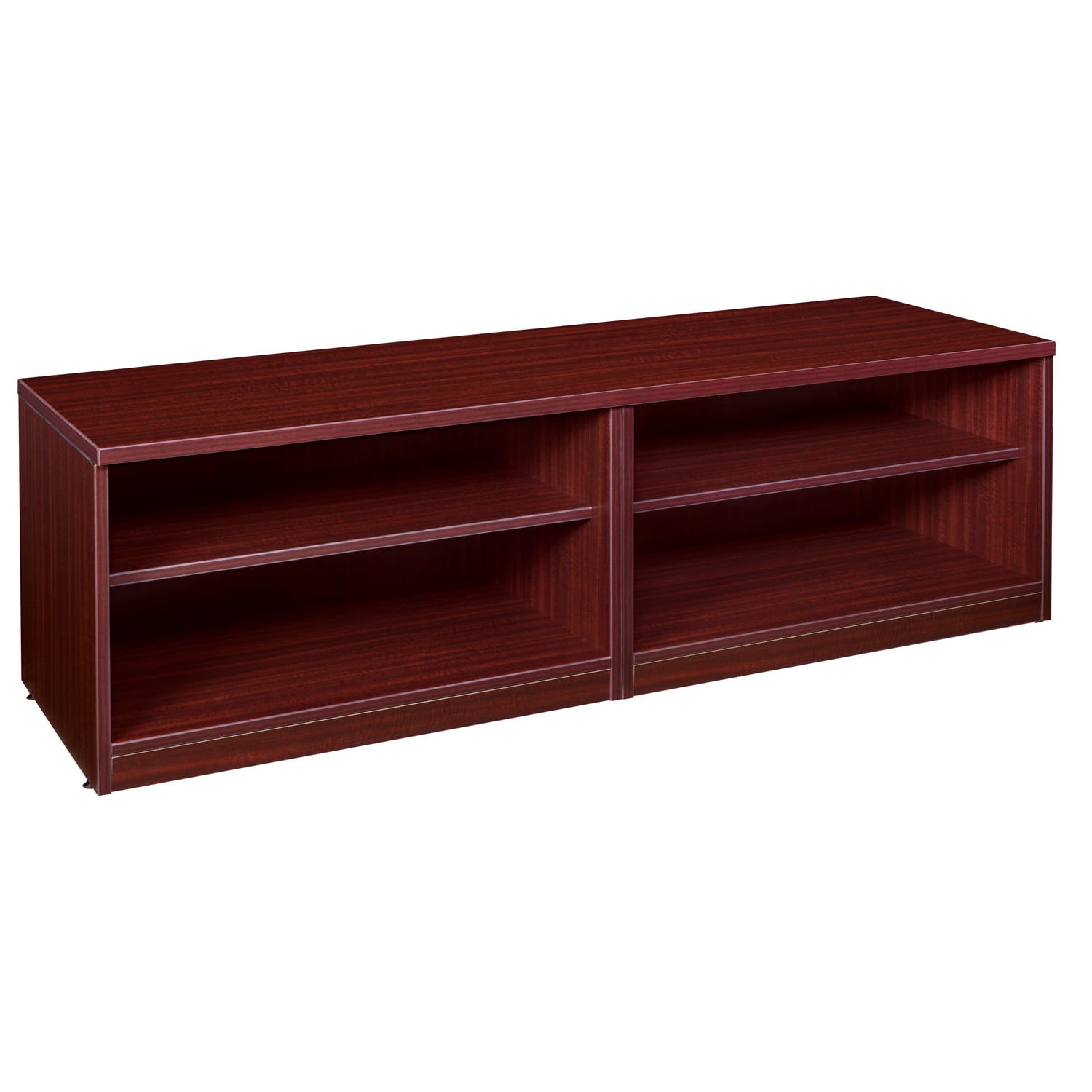 Regency Legacy Double Open Shelf Low Credenza- Mahogany - Walmart.com