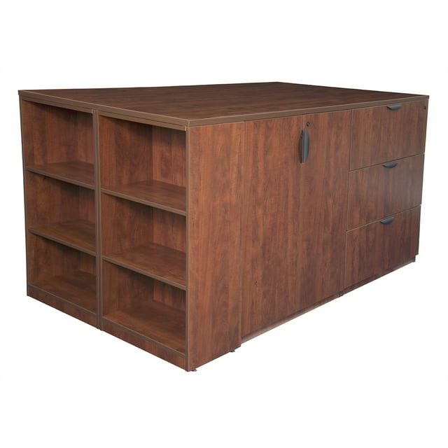 Regency Legacy Stand Up 2 Storage Cabinet/ Lateral File/ Desk Quad with ...