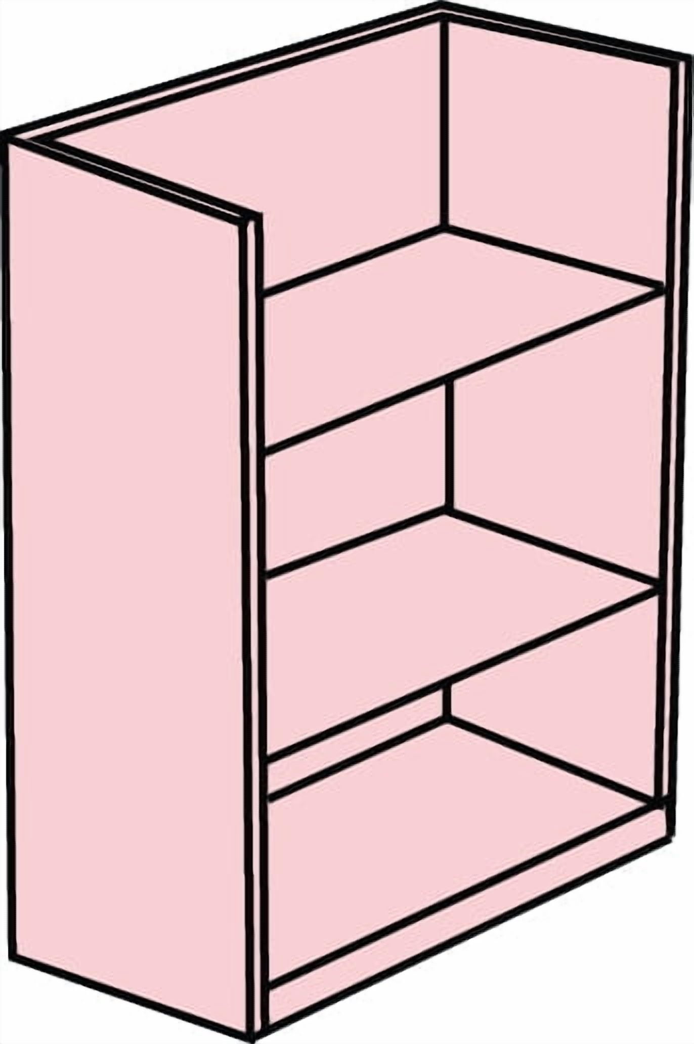 Legacy Stand Up Bookcase (w/o Top)- Mahogany - Walmart.com