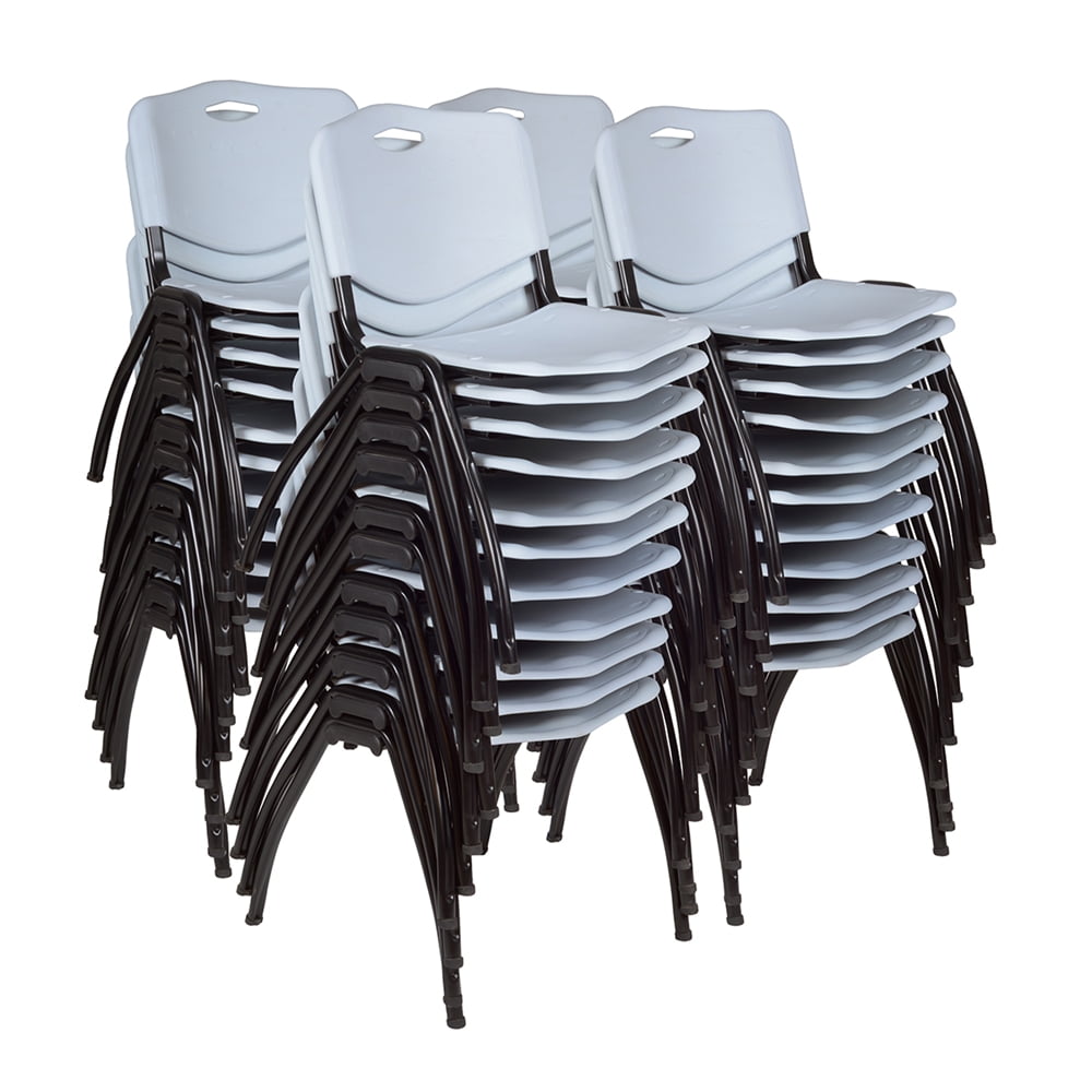 Regency 'M' Stack Chair (40 pack)- Grey - Walmart.com