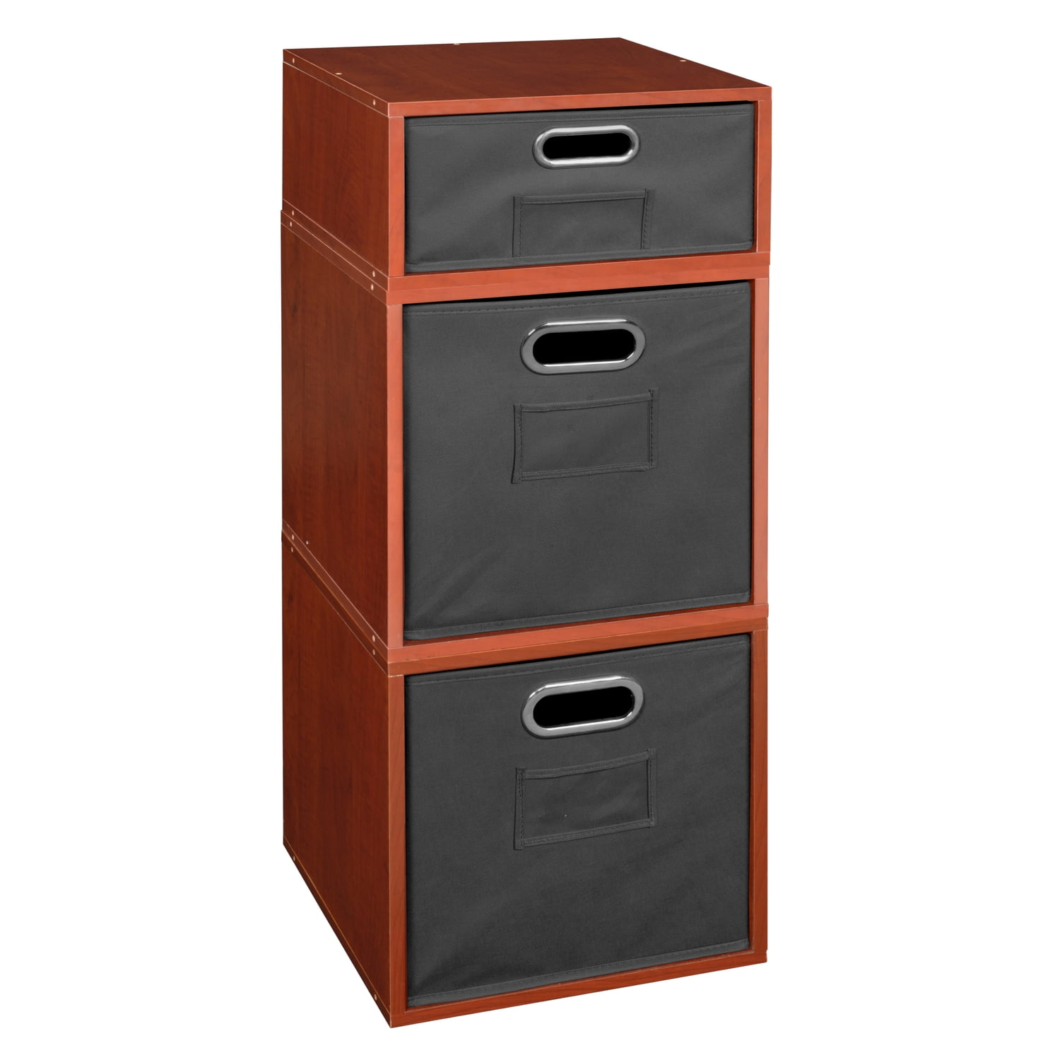 Regency Niche Cubo Storage Set- 2 Full Cubes/1 Half Cube with Foldable ...