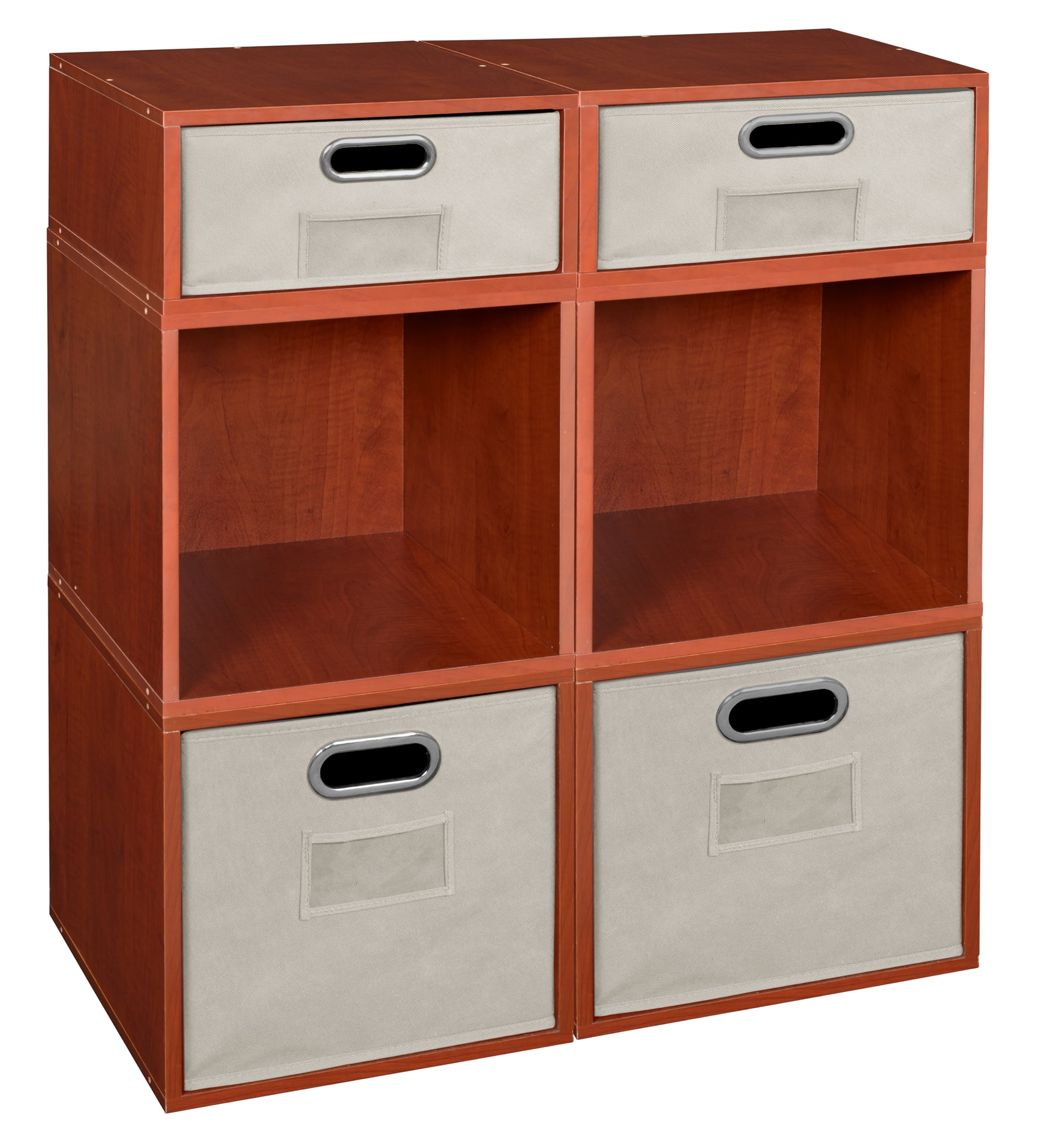 Regency Niche Cubo Storage Set- 4 Full Cubes/2 Half Cubes with Foldable ...