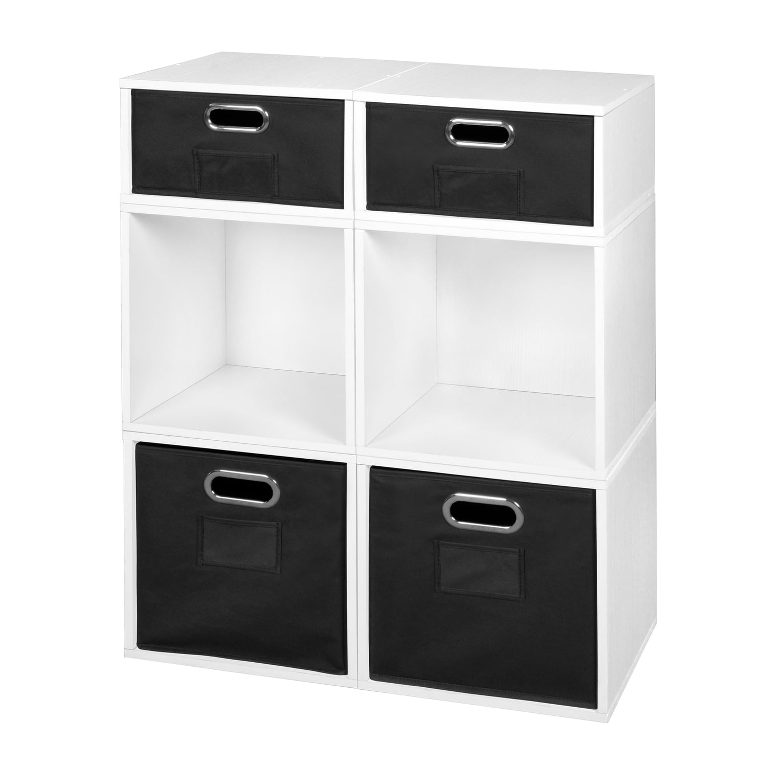 Regency Niche Cubo Storage Set- 4 Full Cubes/2 Half Cubes with Foldable ...