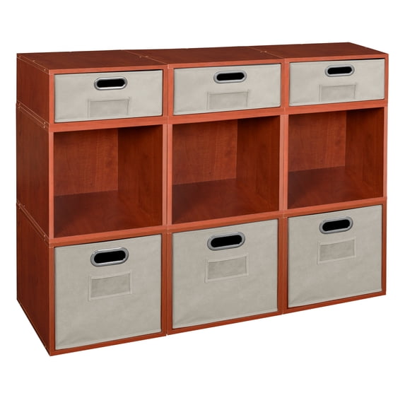 Regency Niche Cubo Storage Set- 6 Full Cubes/3 Half Cubes with Foldable ...