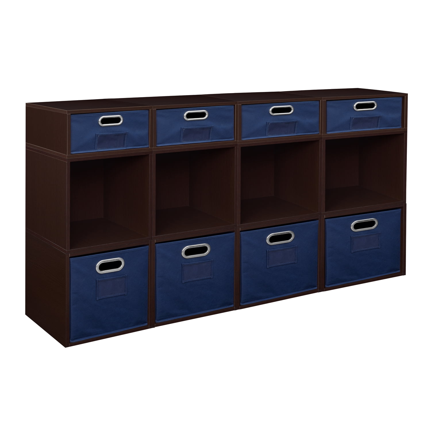 Regency Niche Cubo Storage Set- 8 Full Cubes/4 Half Cubes with Foldable ...