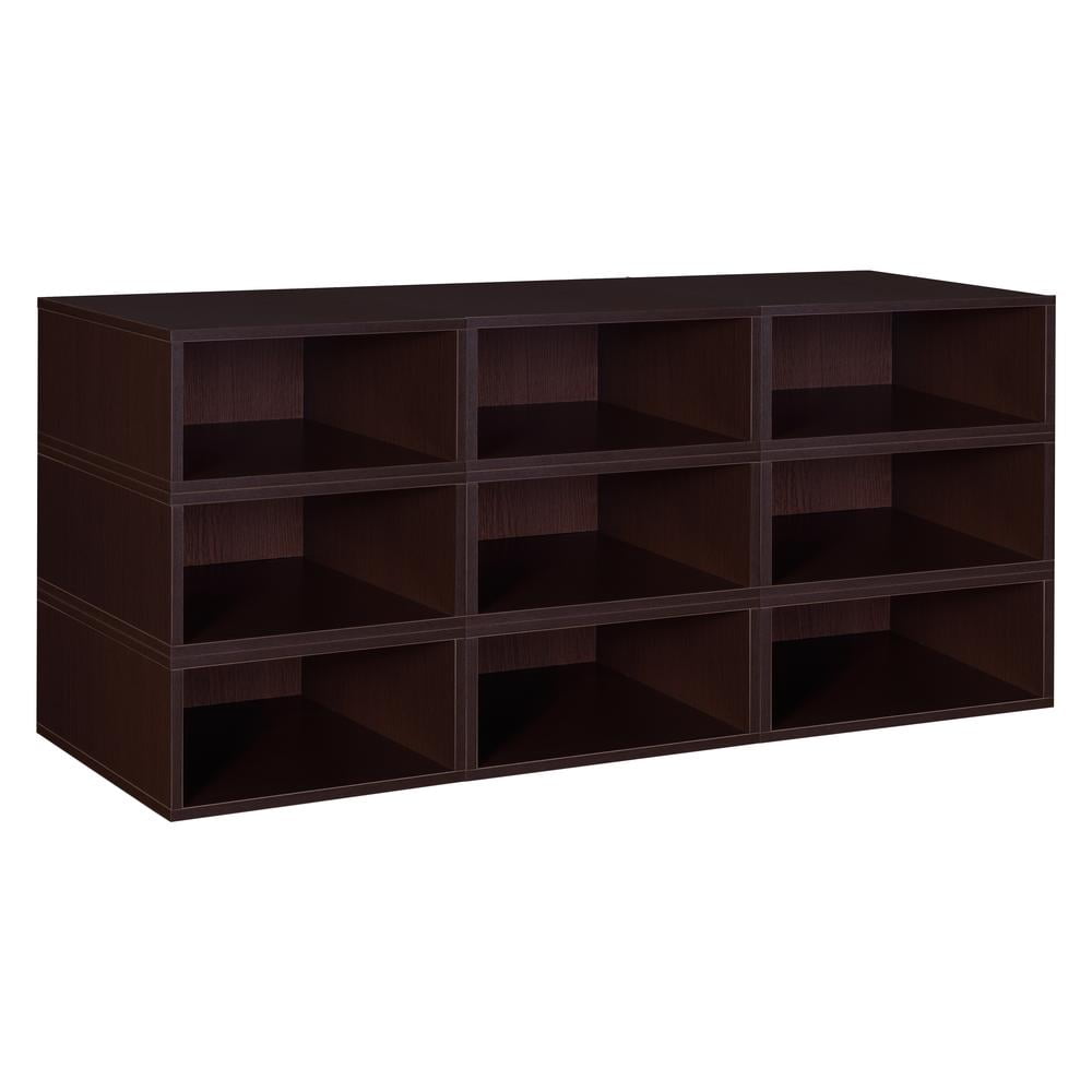 Regency Niche Cubo Storage Set- 9 Half Size Cubes- Truffle - Walmart.com
