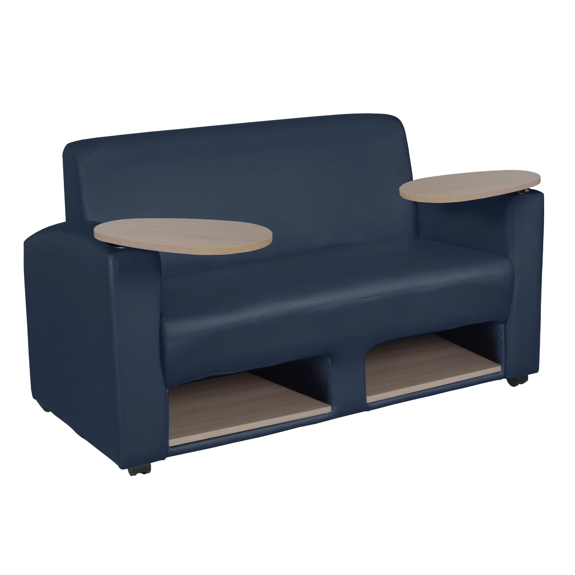 Regency Nova Loveseat with 360-Degree Swiveling Tablet Arm, Under-Seat ...
