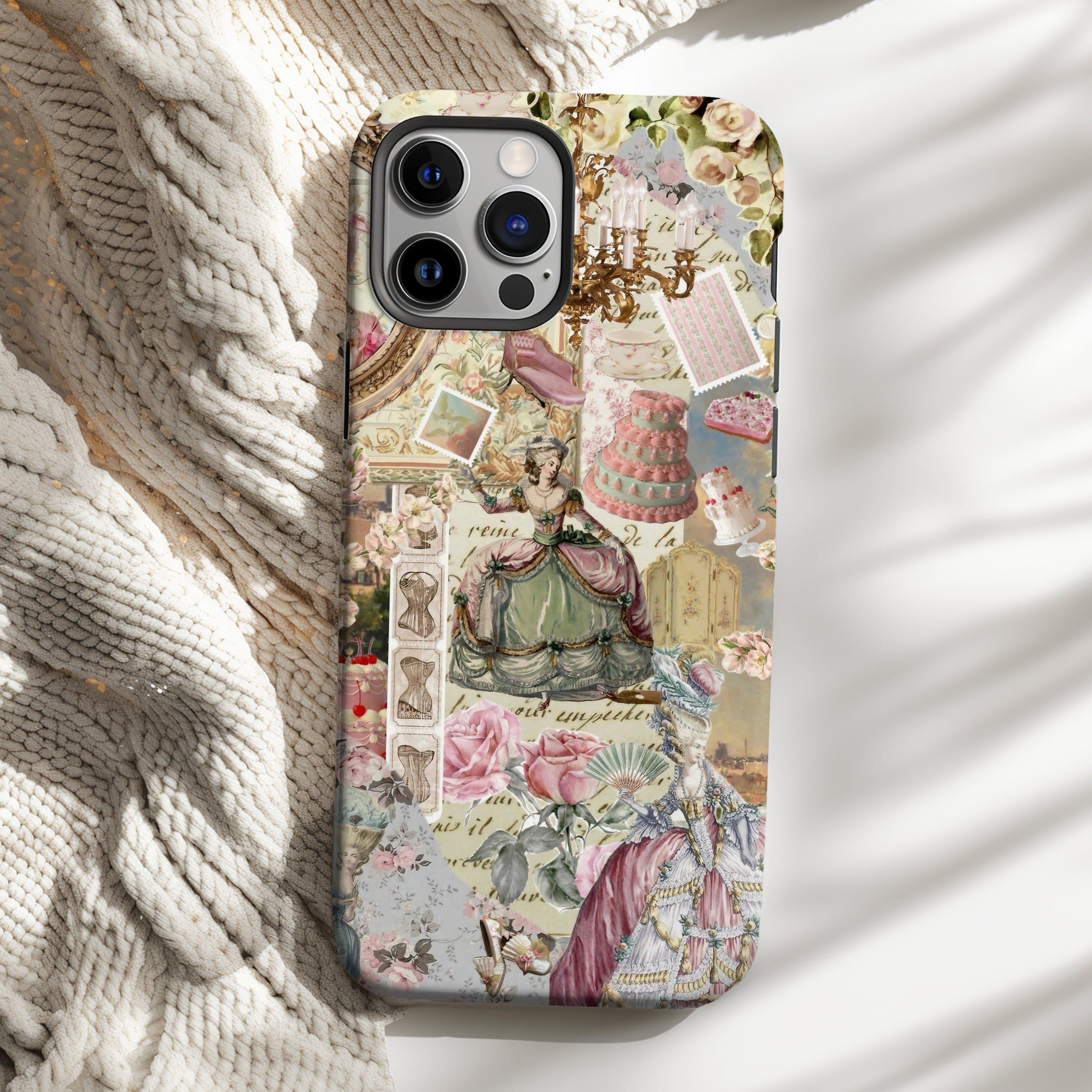 Regency Rococo Victorian Coquette Case for iPhone 17 through 11 Pro Max ...
