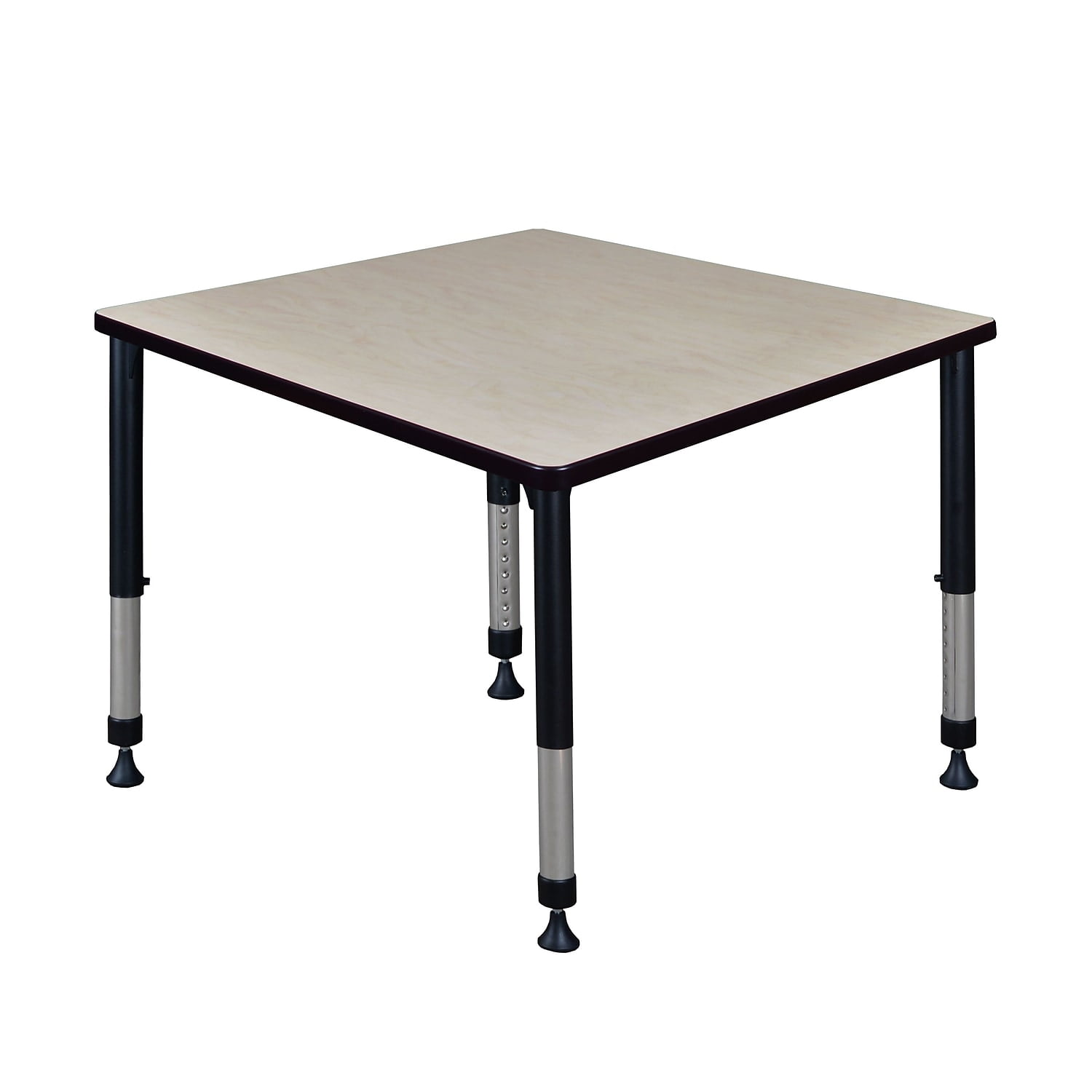 Regency Square Activity Table 36" x 36" Height Adjustable Maple (TB3636PLAPBK) - Walmart.com