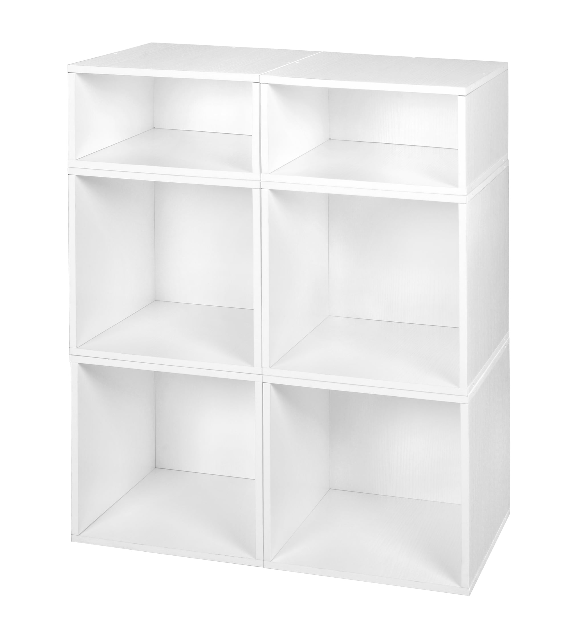 Niche Cubo Storage Organizer Open Bookshelf Set- 4 Full Cubes/2 Half ...
