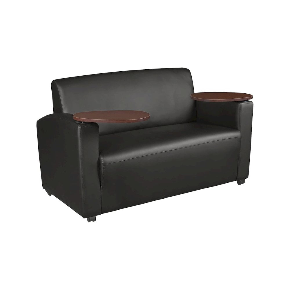 Regency Supernova Tablet Arm Loveseat- Black/Java - Walmart.com