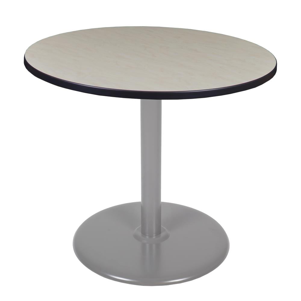 Regency Via 36 inch Round Platter Base Table in Maple and Grey ...
