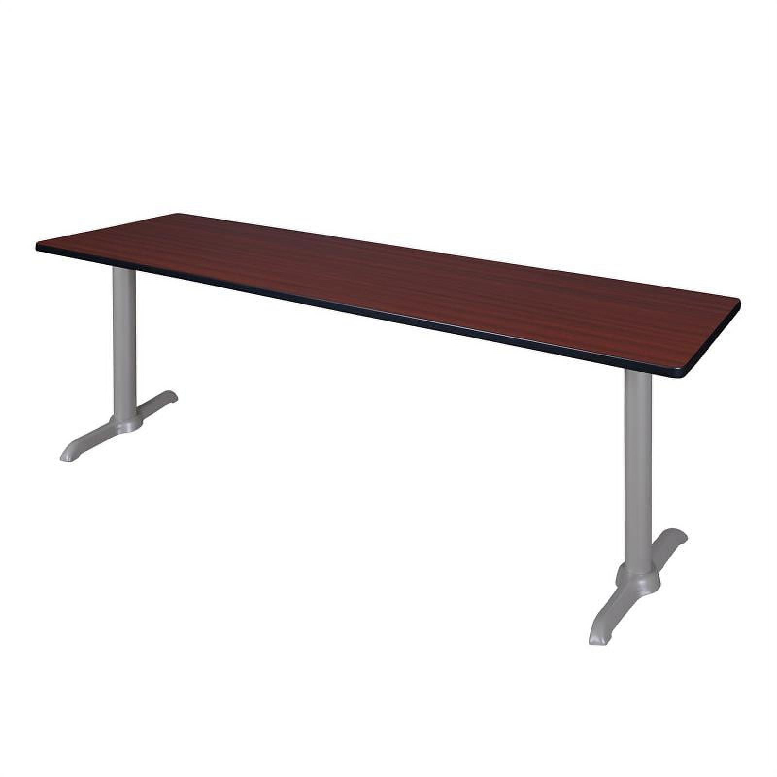 Regency Via 84" x 24" Training Table- Mahogany/Grey - Walmart.com
