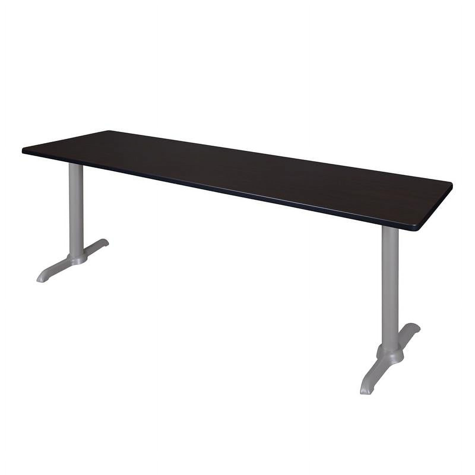 Regency Via 84" x 24" Training Table- Mocha Walnut/Grey - Walmart.com