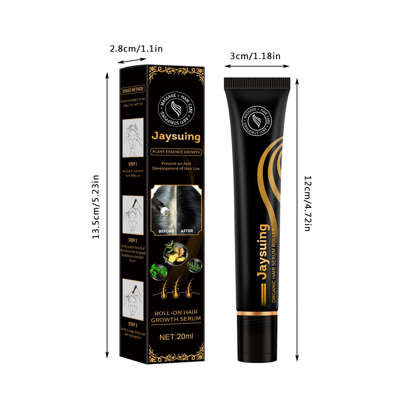 Regenerative Organic Hair Essences Cylinder Set, Scalp Curly Hair ...