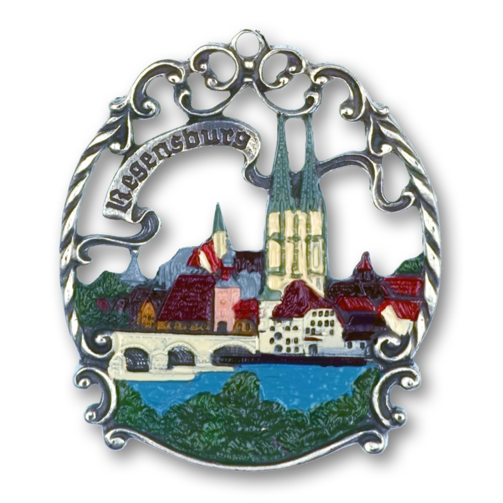 Regensburg Germany German Pewter Christmas Ornament Made in Germany ...
