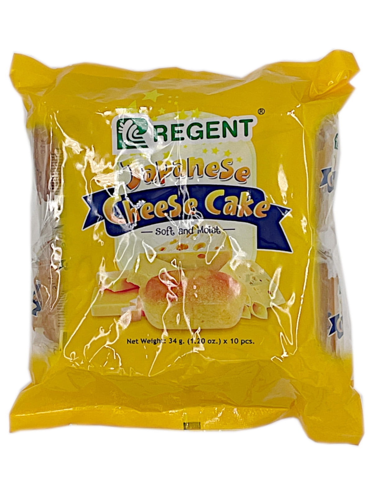 Regent Japanese Cheese Cake, 10 pieces per Pack - Walmart.com