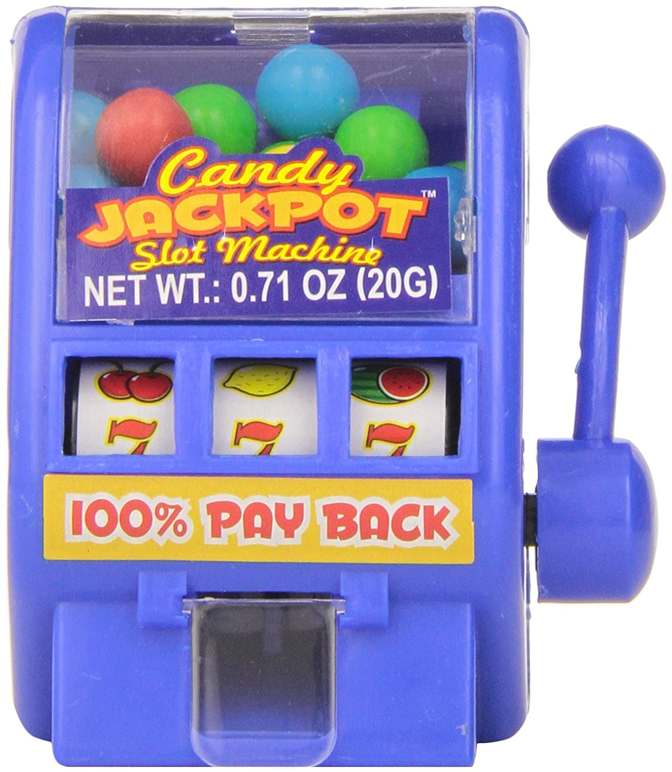Kidsmania Candy Jackpot Slot Machine Candy Dispenser, 0.7-Ounce Candy ...