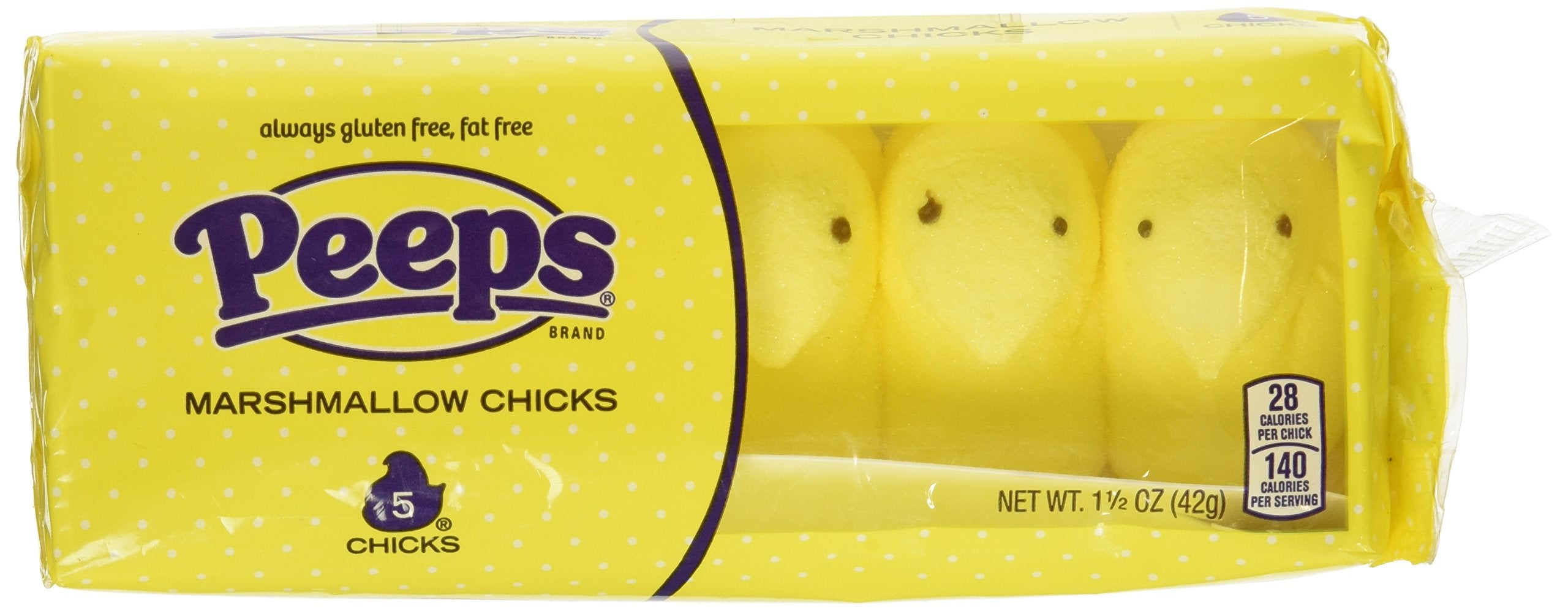 Regent Products 1.5 oz Easter Candy Peeps Marshmallow Chicks, Yellow ...