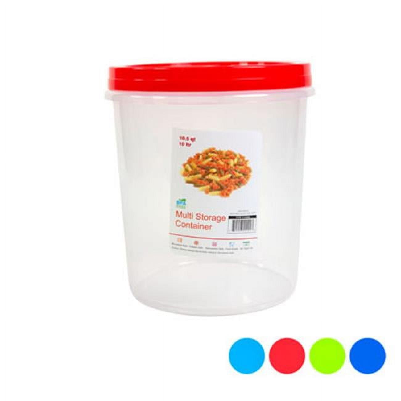 Regent Products 10.5 qt. & 10.0L Screw Top 4 Color Lids Clearbottom ...