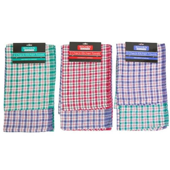 Regent Products 16 x 26 in. Assorted Color Kitchen Towels - 2 per Pack ...