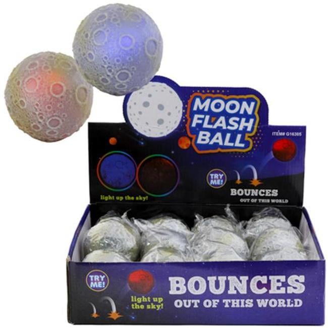 Regent Products 2.75 in. Moon Flash Light Up Bouncing Ball - 12 Piece ...