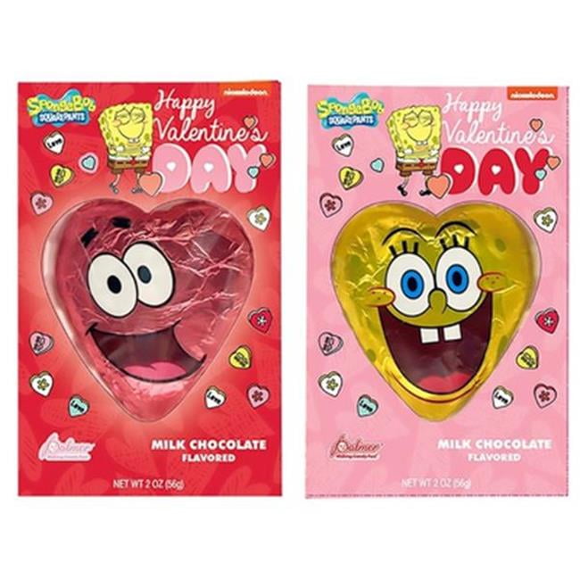 Regent Products 2 oz Valentine Spongebob Heart Milk Chocolate Flavored ...