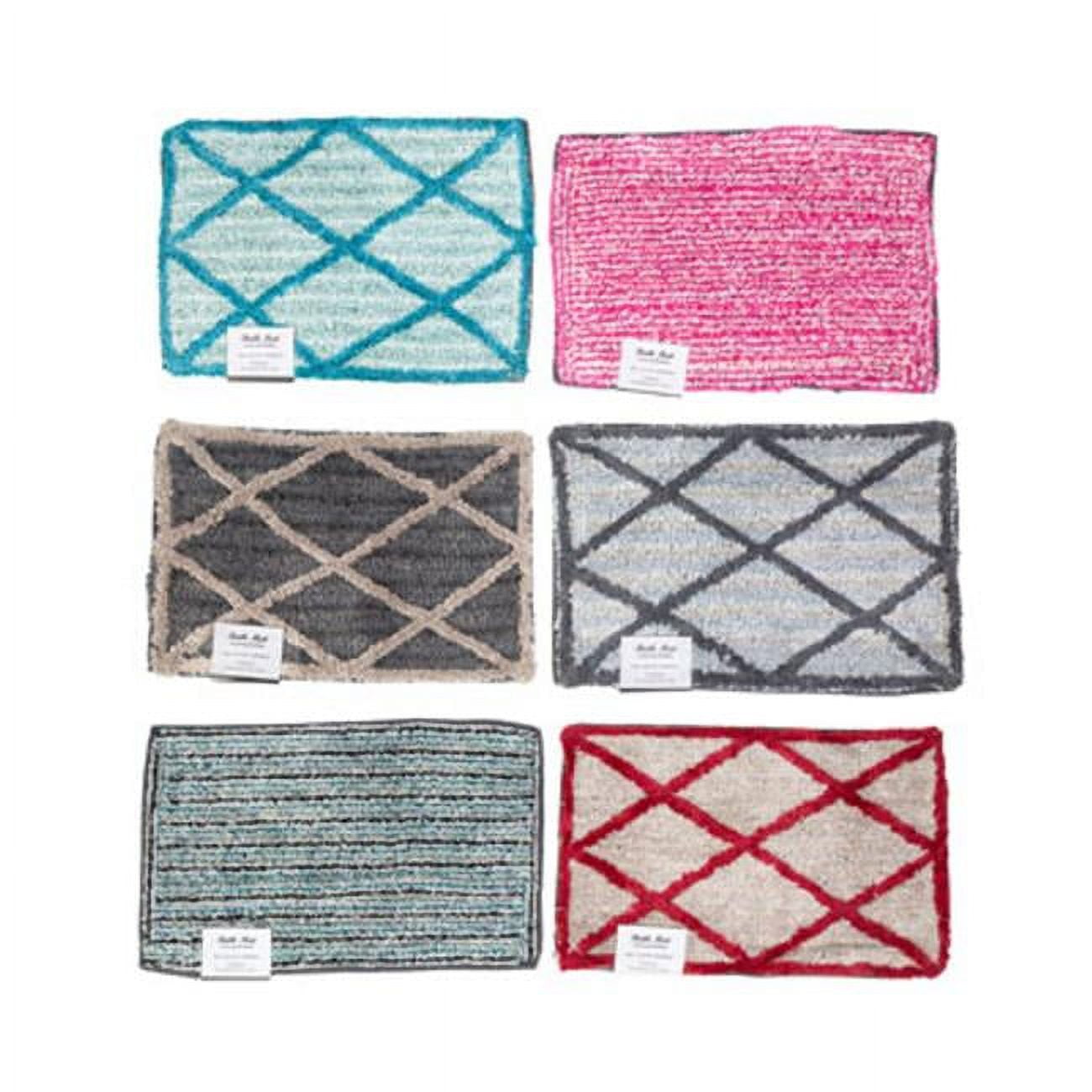 Regent Products 20004 16 x 24 in. Assorted Design Color Micro Bath Mat ...