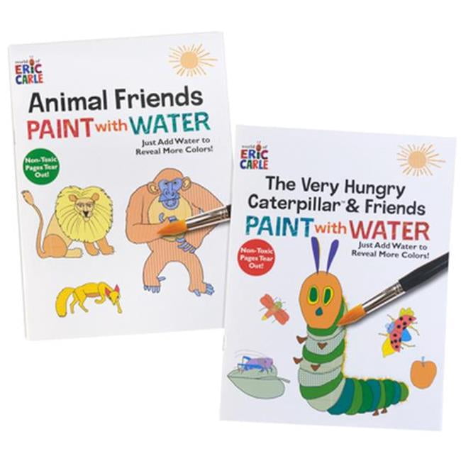 Regent Products 24 Pages Eric Carle Paint with Water Coloring Book, 2 ...