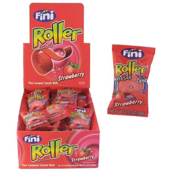 Regent Products 27465 0.7 oz Fini Extra Sour Roller Strawberry Counter ...