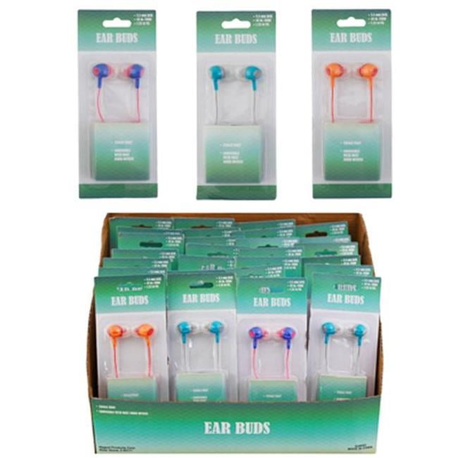Regent Products G36022 3.5 mm Jack & 48 in. Cord Earbuds, 2-Tone Color ...