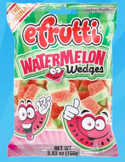 Efrutti Watermelon Wedge Gummy Candy, 3.5 oz. Bag - Walmart.com