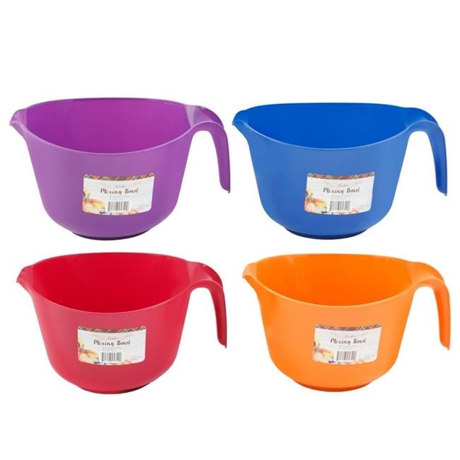 Regent Products 3 qt. Handled Mixing Bowl with Spout Plastic & Harvest ...
