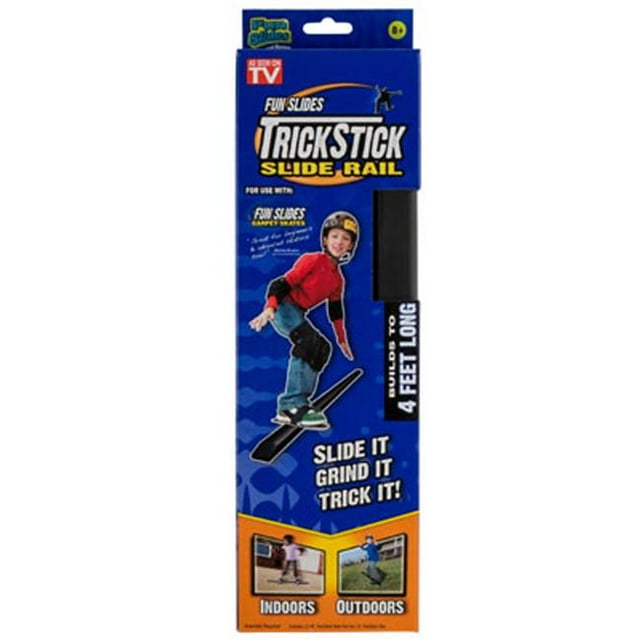 Fun Slides Trick Stix 4ft Long Slide Rail - Indoor Outdoor Kids Board ...