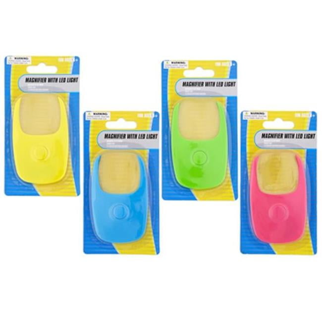 Regent Products 3X Power Magnifier with LED Light, Pink, Green, Yellow ...