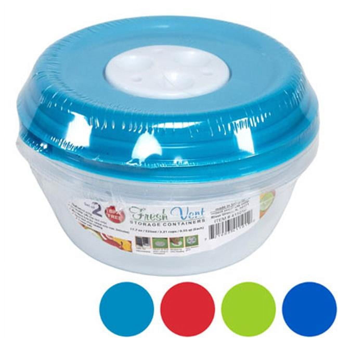 Regent Products 41101N 17.7 oz & 525 ml Round Fresh Vent 4 Assorted ...