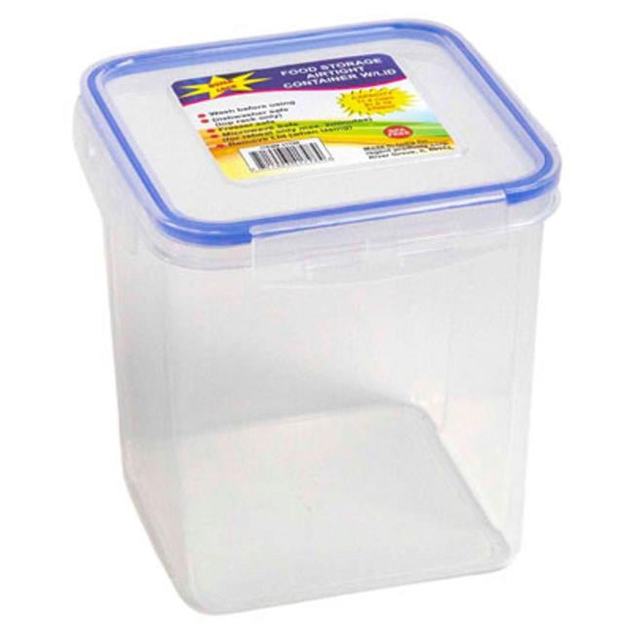 Regent Products 41798 84.5 oz Square Tall Quick Lock Silicone Seal Food ...