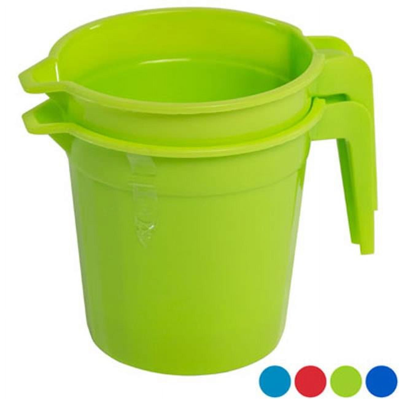 Regent Products 41988 1 ltr & 33.8 oz 4 Assorted Color Pitcher No Lid ...