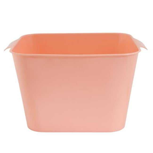 Regent Products 662709 10 x 14 in. Peach Solid Resin Storage Tote ...