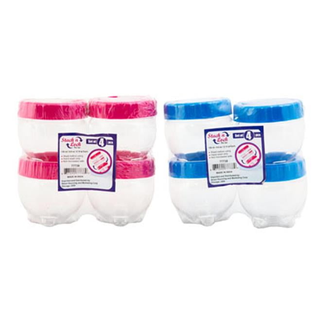 Regent Products 77738 4.4 oz Stack & Lock Set with 2 Color - Pack of 4 - Walmart.com