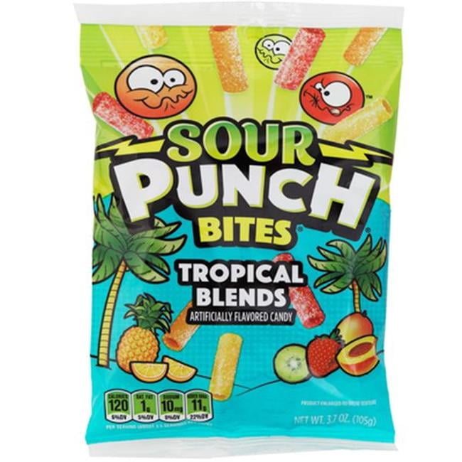 Regent Products 8646 3.7 oz Tropical Blends Sour Punch Bites in Hanging ...
