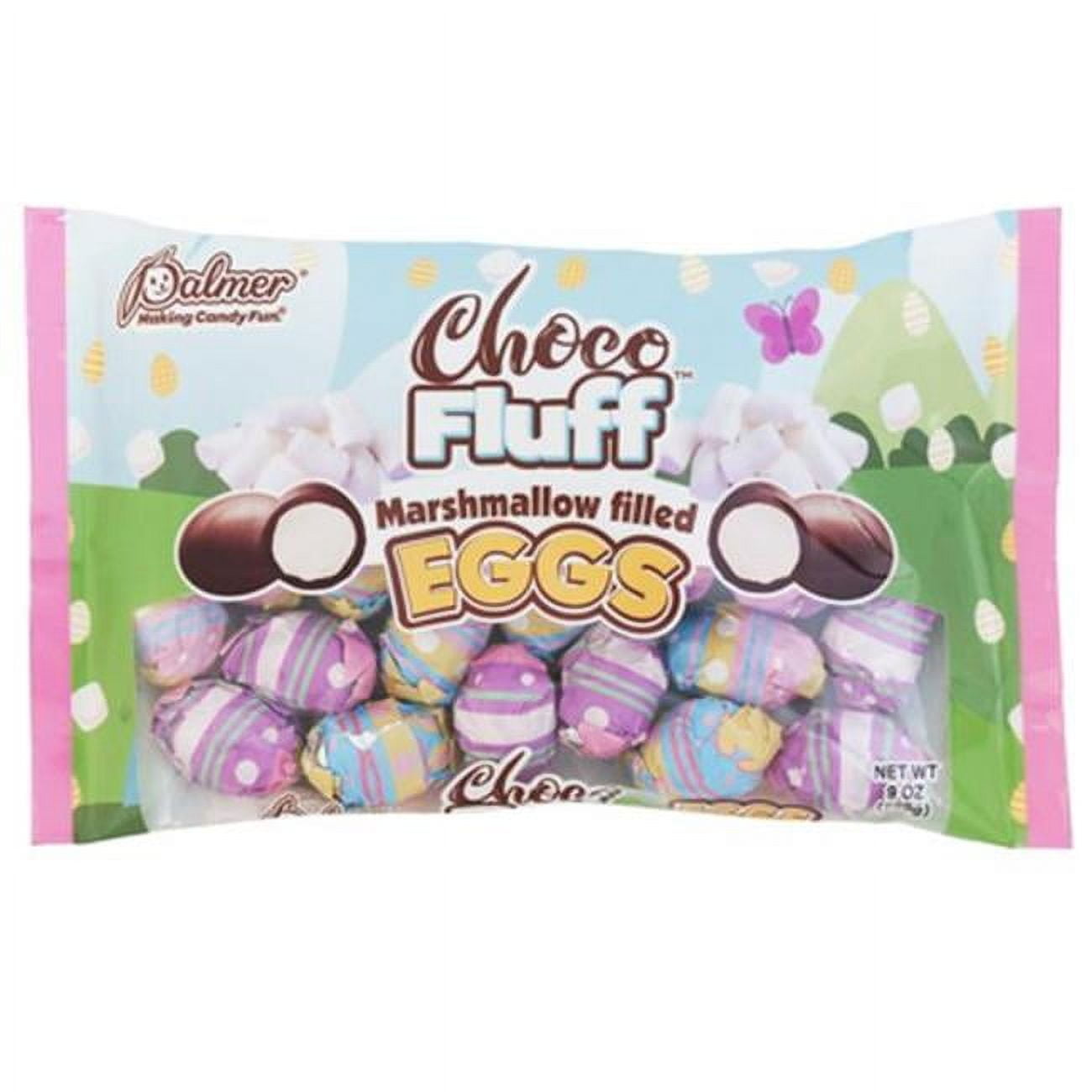 Regent Products 9 oz Chocofluff Eggs Marshmallow Filled Bag in Counter ...