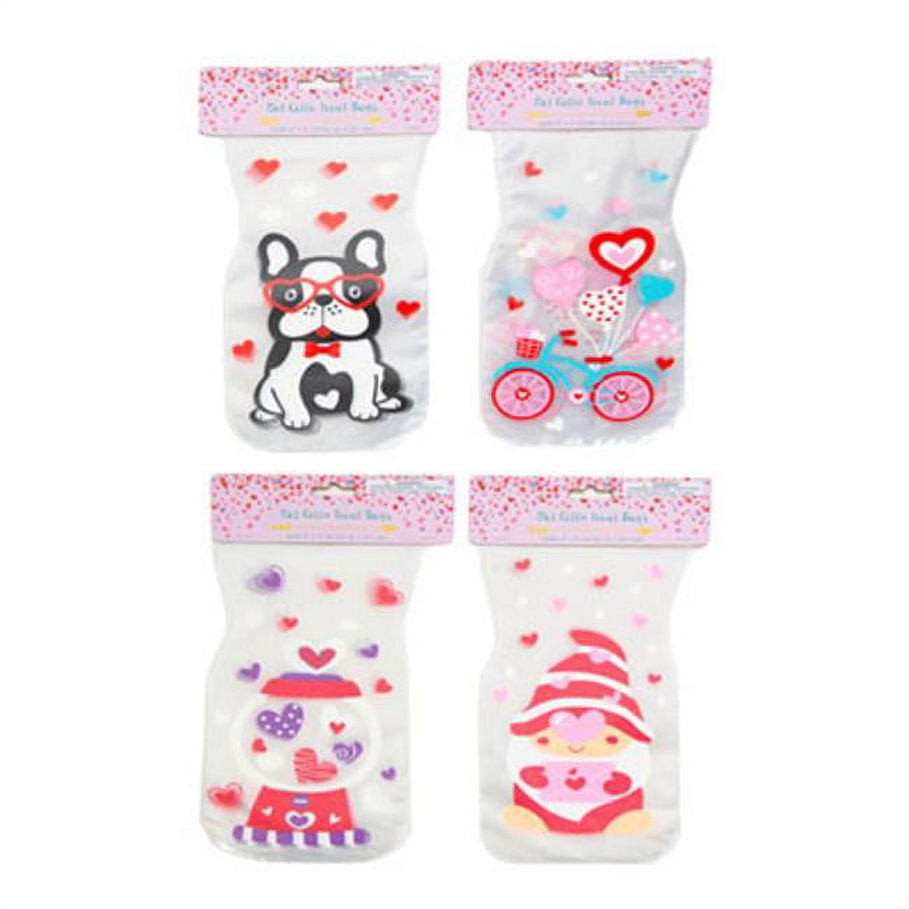 Regent Products 9 x 5 in. 15 Count Valentine Shaped MDSG Cello Loot Bag ...